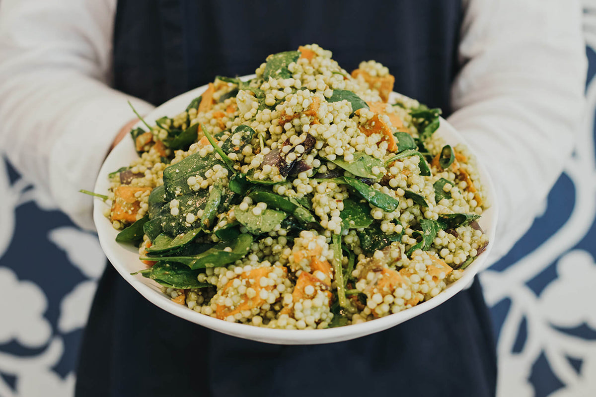 Israeli Cous Cous & Sweet Potato Salad – Botanica Real Food